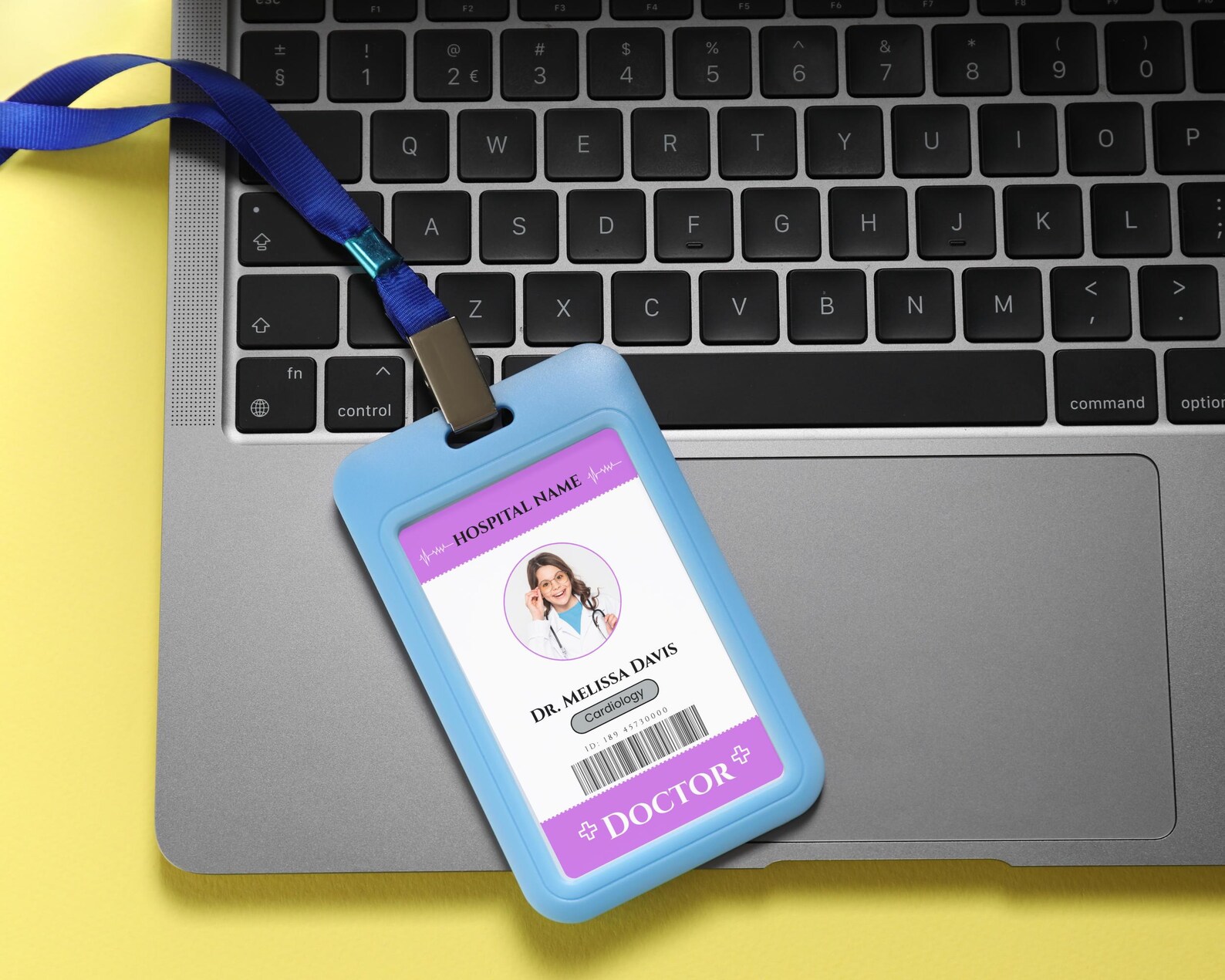 Editable Kids Doctor ID Badge, Printable Medical Badge, Hospital Staff ...