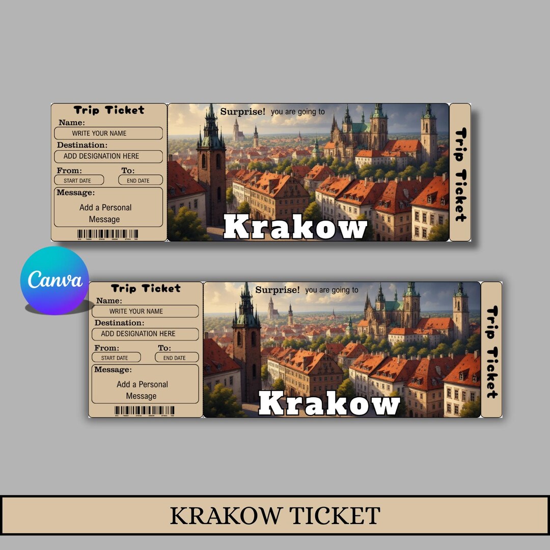 Krakow Trip Ticket, Christmas Ticket & Holiday Gift Pass, Festive ...