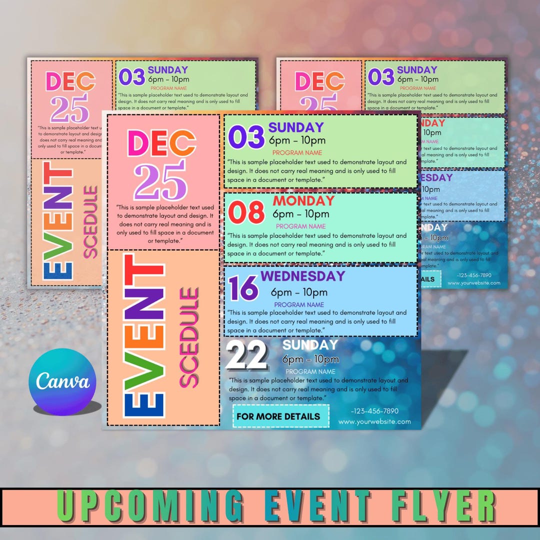 Upcoming Event Flyer | Printable Event Flyer | Business Event Flyer ...