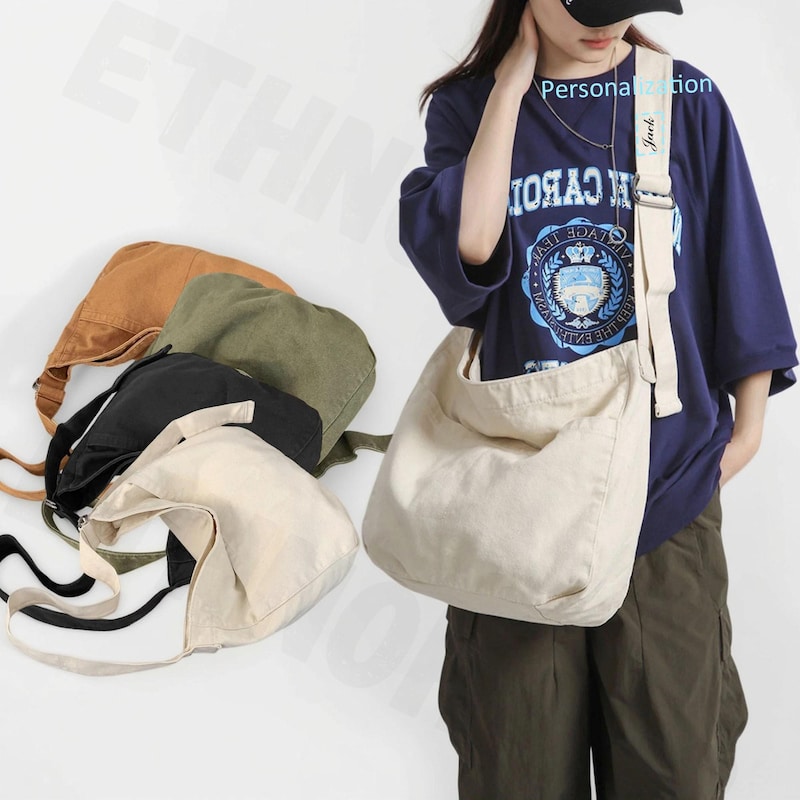 Canvas Travel Cross Body - Etsy UK