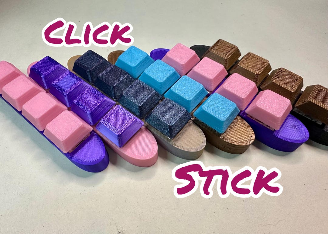 Click Stick Fidget Toy: 4-key Tactile Clicker - Etsy