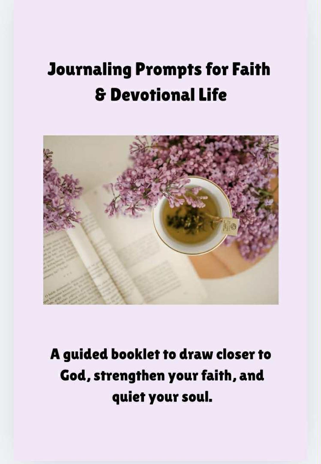 Faith Journaling Prompts: Christian Devotional Workbook (PDF) - Etsy
