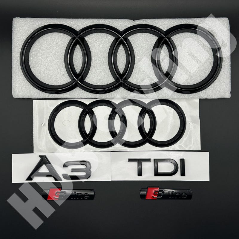 Audi A3 Black Badge Kit - Etsy UK