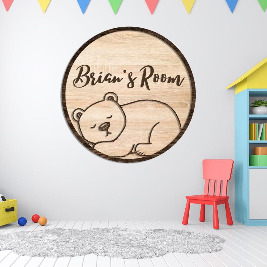 Custom Name Sign for Kids Room, Personalized Nursery & Bedroom Decor - Etsy