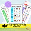 Vowel Sound Posters: Classroom Phonics, Short & Long Vowels (PDF) - Etsy