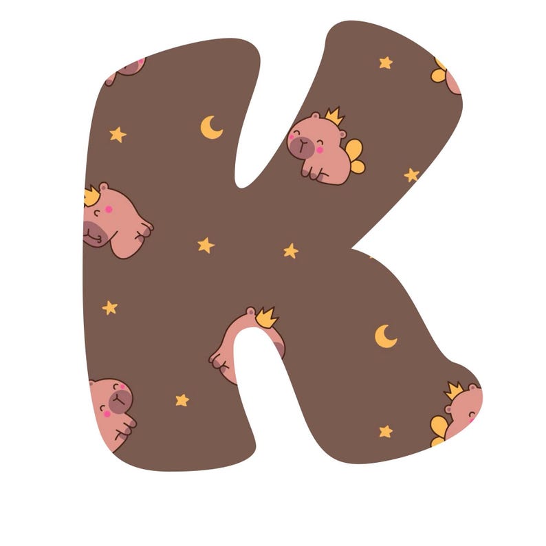 Capybara Alphabet - Etsy
