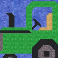 Tractor Quilt Block Pdf Pattern - Etsy