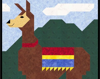 Llama Quilt Pattern | Etsy