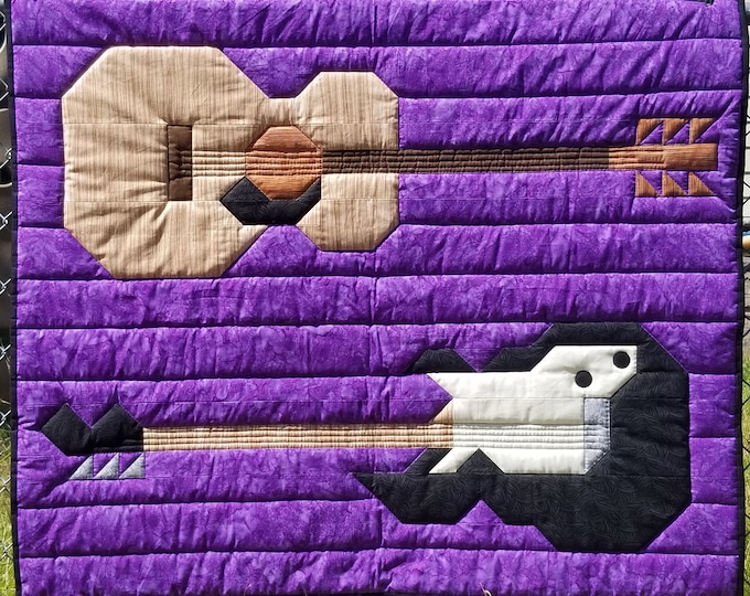 Guitar Paper Pieced Musical Instrument Quilt Pattern - Etsy Canada