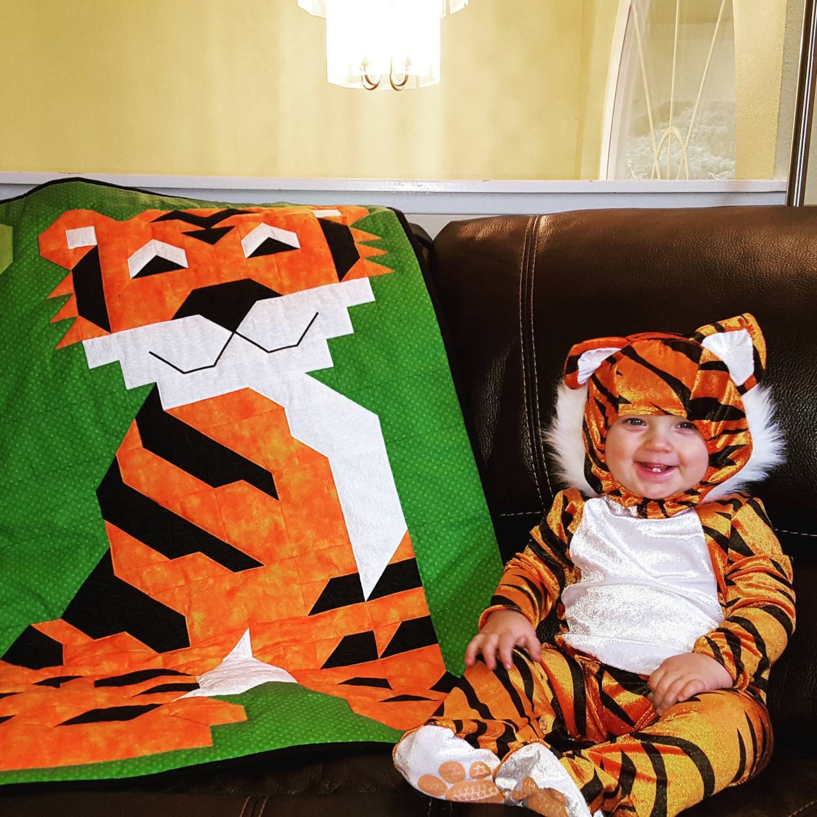 Tiger Baby Quilt Pattern With 3 Sizes: 36x42 Baby 24x28 - Etsy Canada