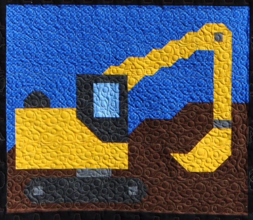 Excavator Quilt Pattern: Baby Boy Construction Theme (PDF Files) - Etsy