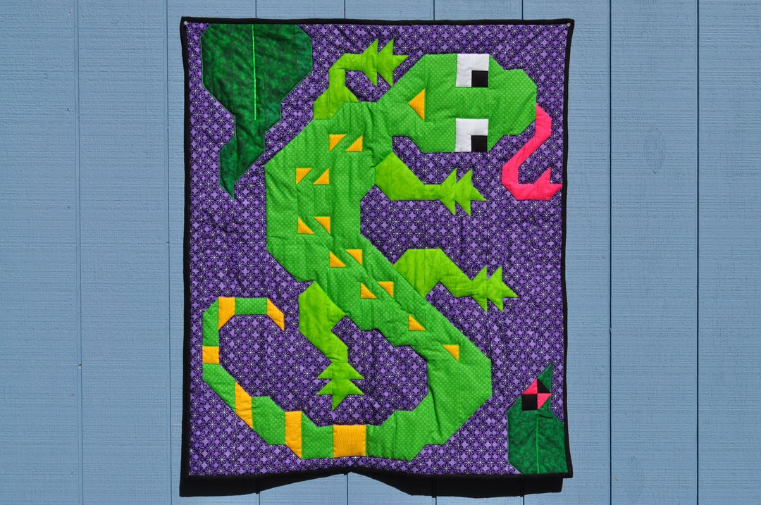 Gecko Quilt Pattern: Lizard Baby Quilt (digital Download) - Etsy