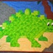 Dinosaur Quilt Pattern, Stegosaurus, in Multiple Sizes 36x42 Crib ...