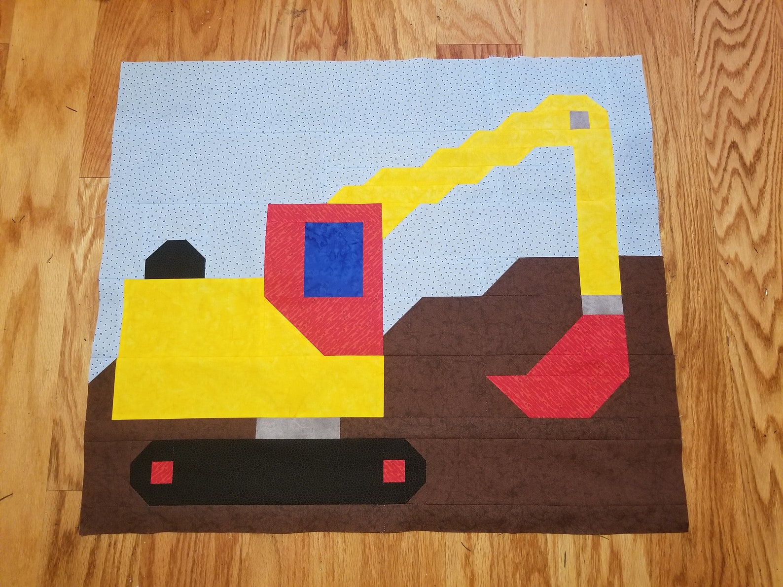 Excavator Quilt Pattern: Baby Boy Construction Theme (PDF Files) - Etsy