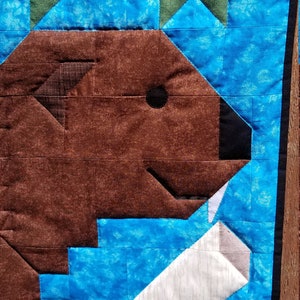 Beaver Quilt Pattern: Pieced Baby Quilt, Wall Hanging (PDF Download) - Etsy