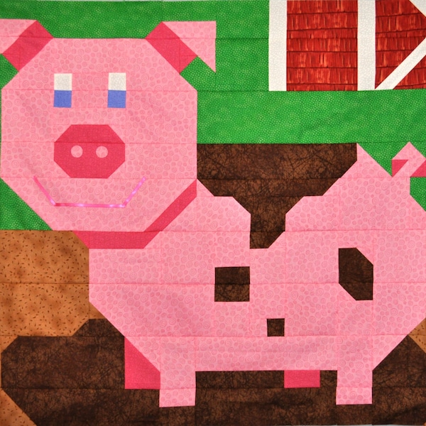 Pig Quilt Pattern - Etsy