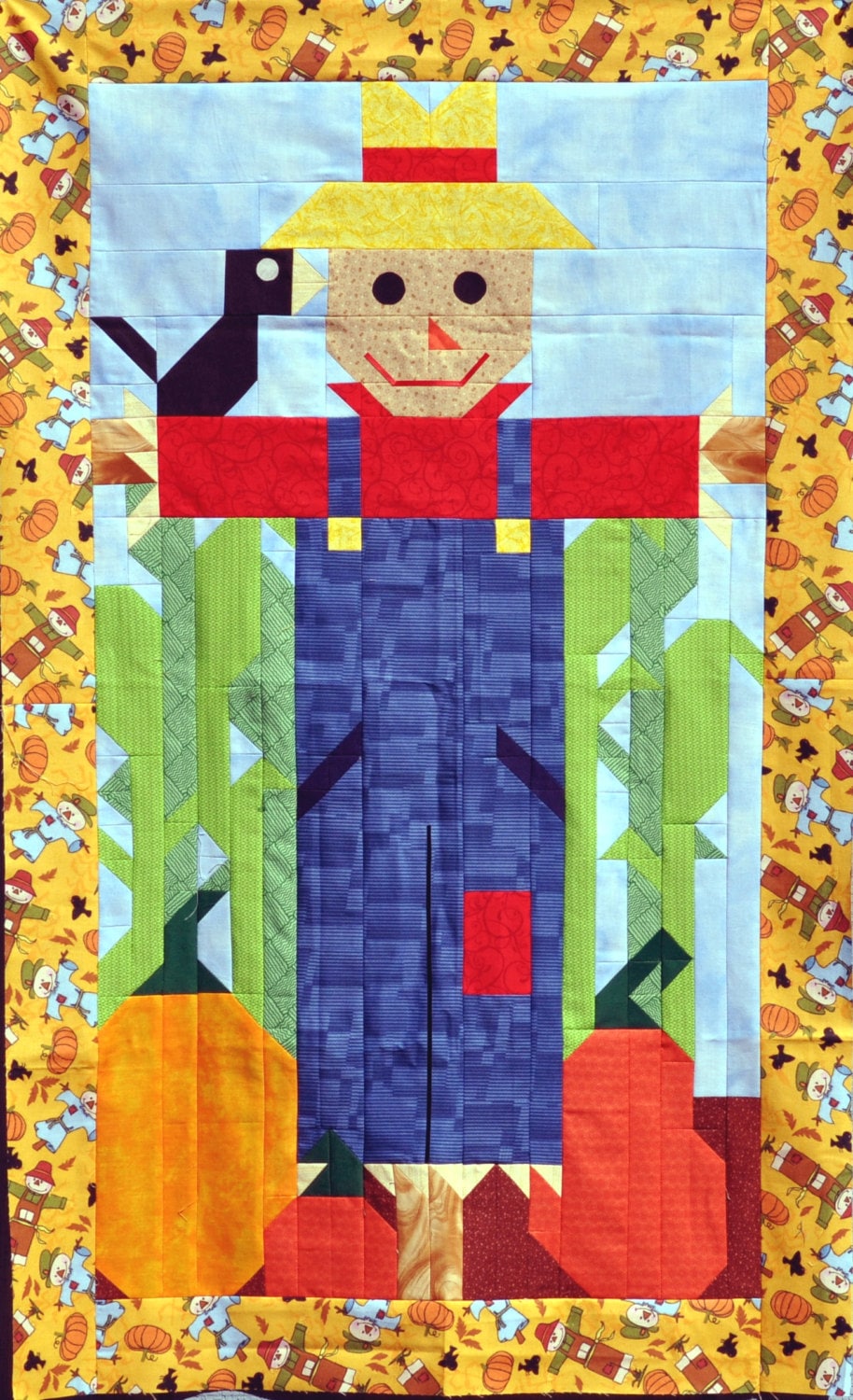 Scarecrow Quilt Pattern: 20x36 Inch Fall Wall Hanging (PDF Pattern) - Etsy