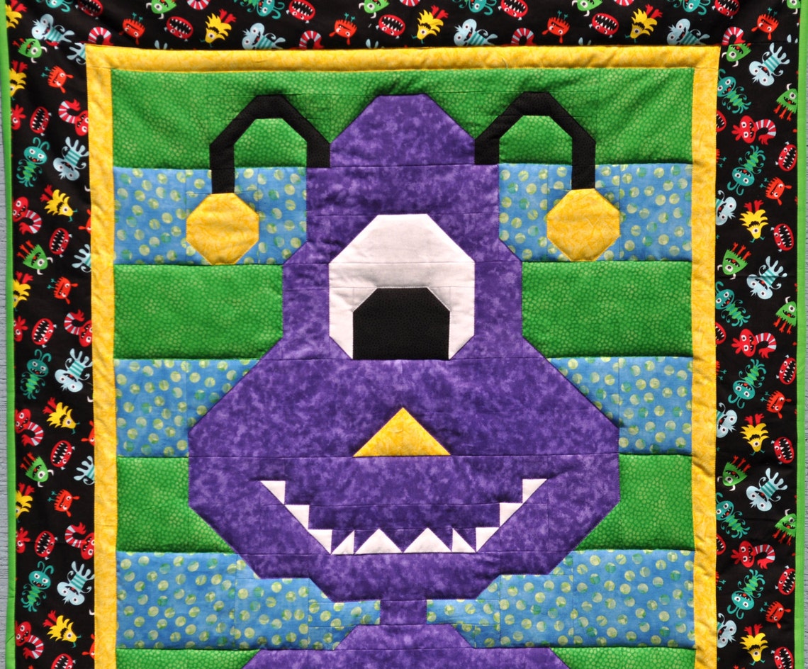 Alien Boy Quilt Pattern 3 Sizes Great for Baby or Toddlers | Etsy