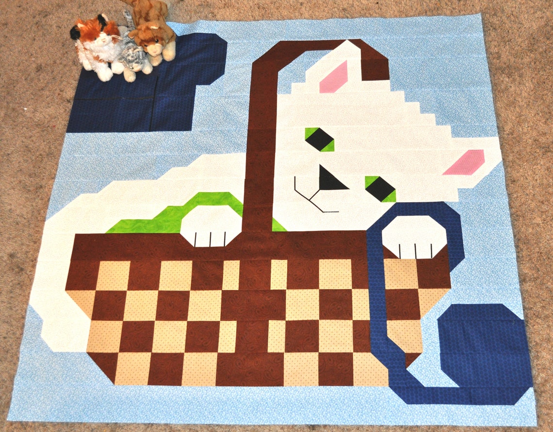Kitty Quilt Pattern in Multiple Sizes PDF Instant Download | Etsy