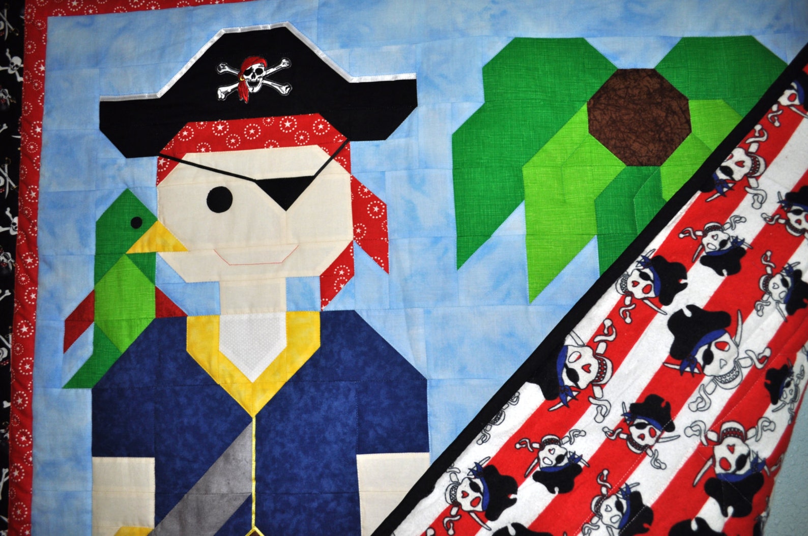 Pirate Quilt Pattern: Baby Boy Quilt, 3 Sizes (digital Download PDF) - Etsy