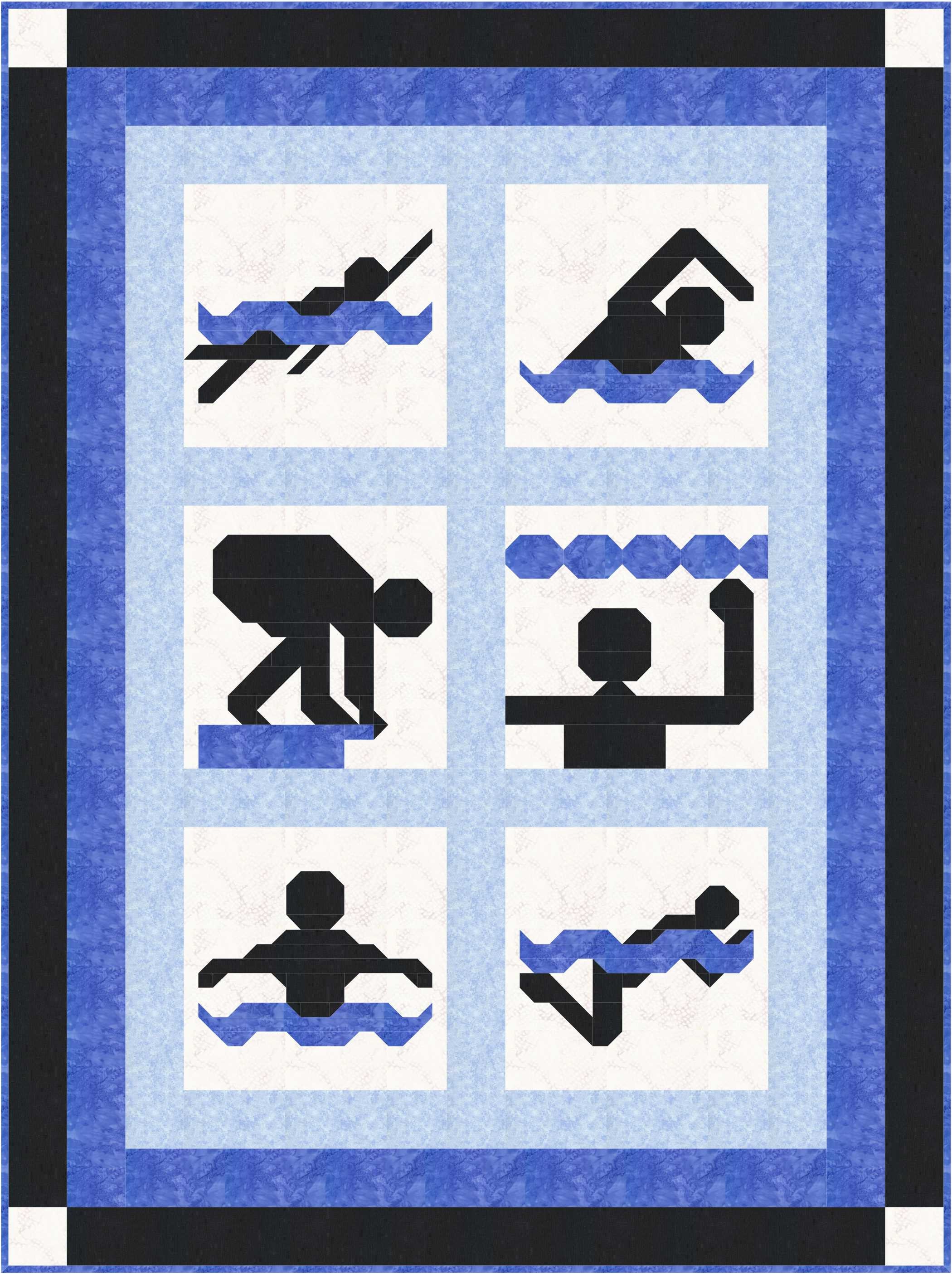 Swimmers Quilt Pattern - Etsy