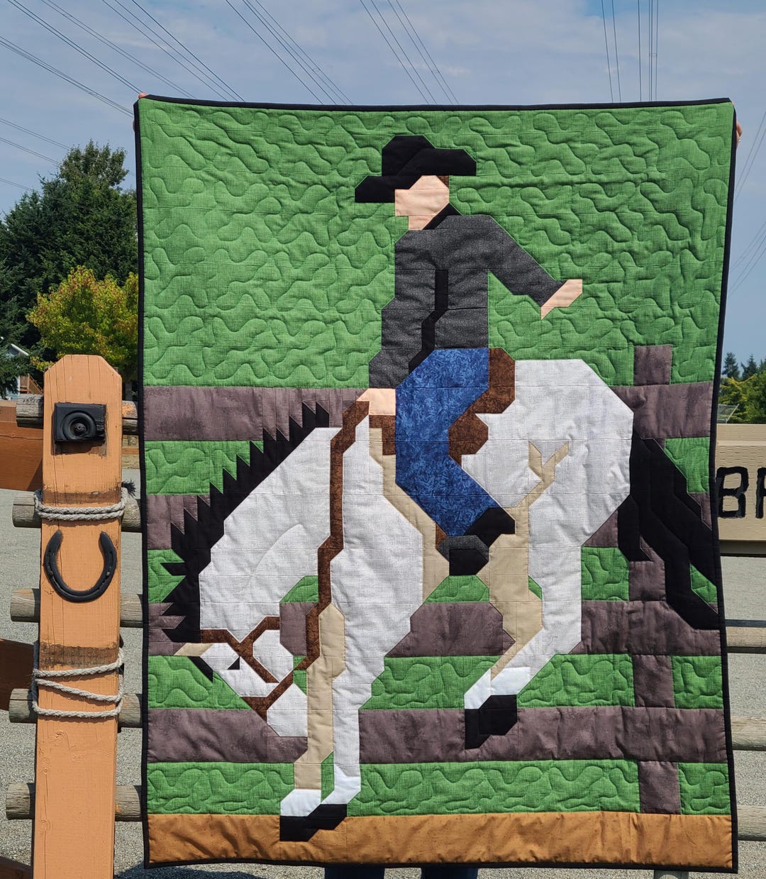 Bronc Rider Quilt Pattern: 2 Sizes (PDF Download) - Etsy