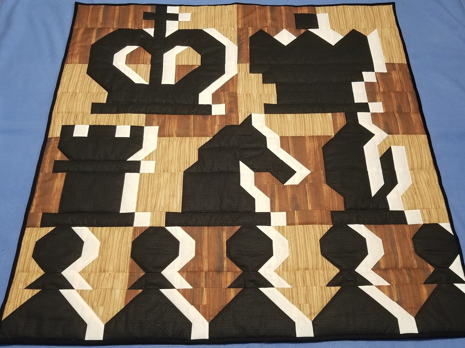 Chess Quilt Pattern With 3 Sizes 42x42, 28x28, and 56x56 Inches ...