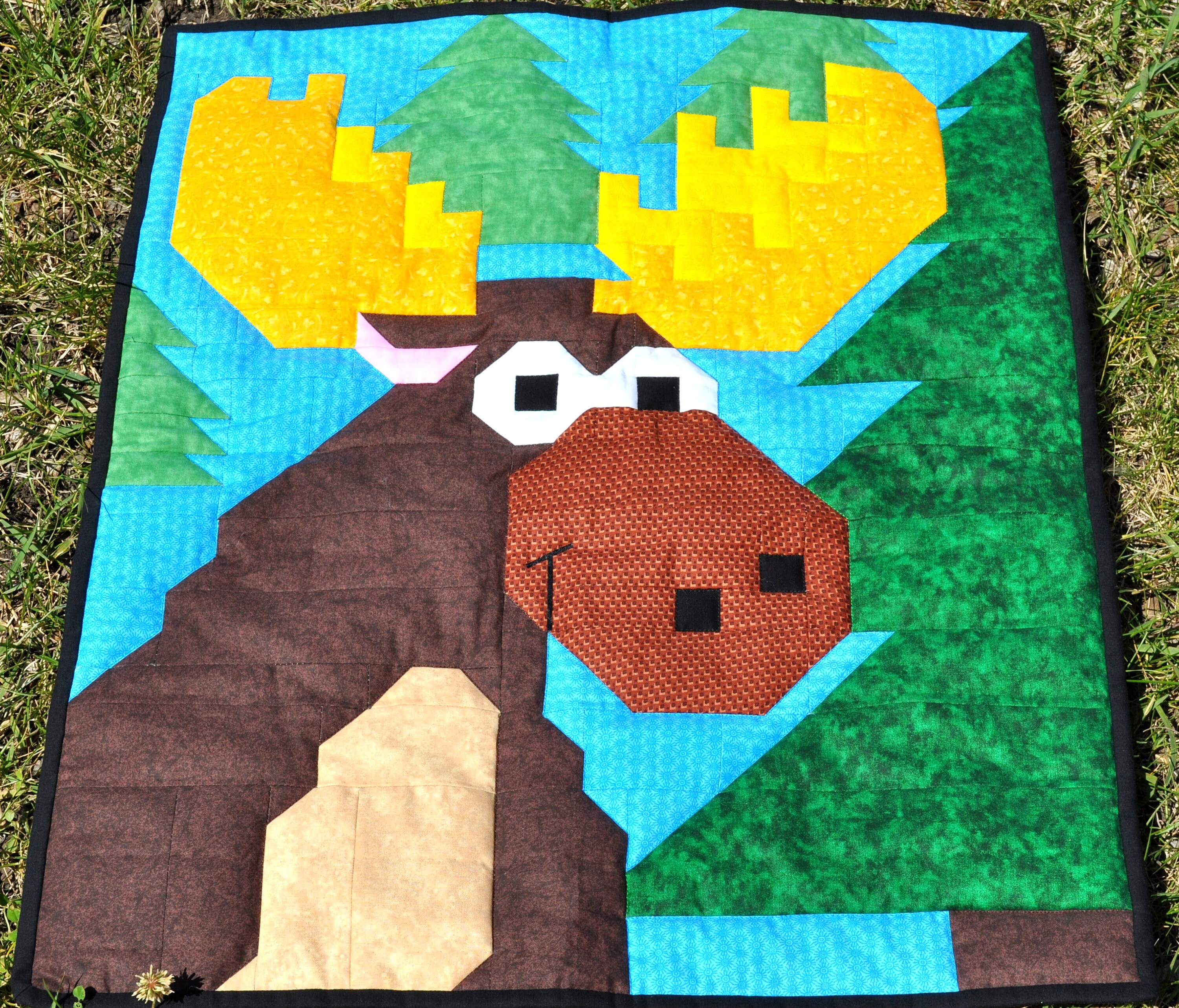 Moose Quilt Pattern PDF Instant Download Multiples Sizes for | Etsy Canada