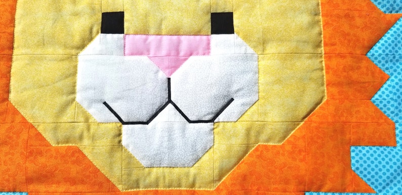 Leo the Lion Baby Quilt Pattern: 3 Sizes (digital Download PDF) - Etsy