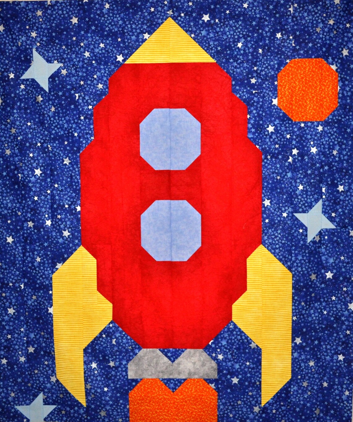Rocket Baby Quilt Pattern 3 Sizes: 36x42 24x28 48x56 - Etsy