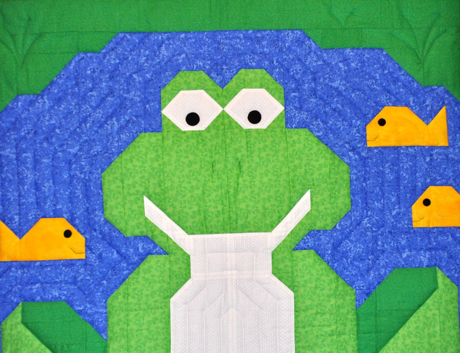 Frog Baby Quilt Pattern: Easy Pieced Design (PDF) - Etsy