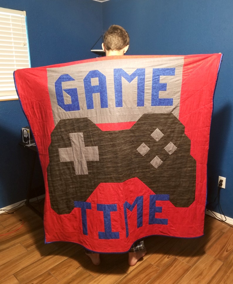 Gamer Quilt, Game Time Lap Quilt (PDF Pattern) Pattern - Etsy