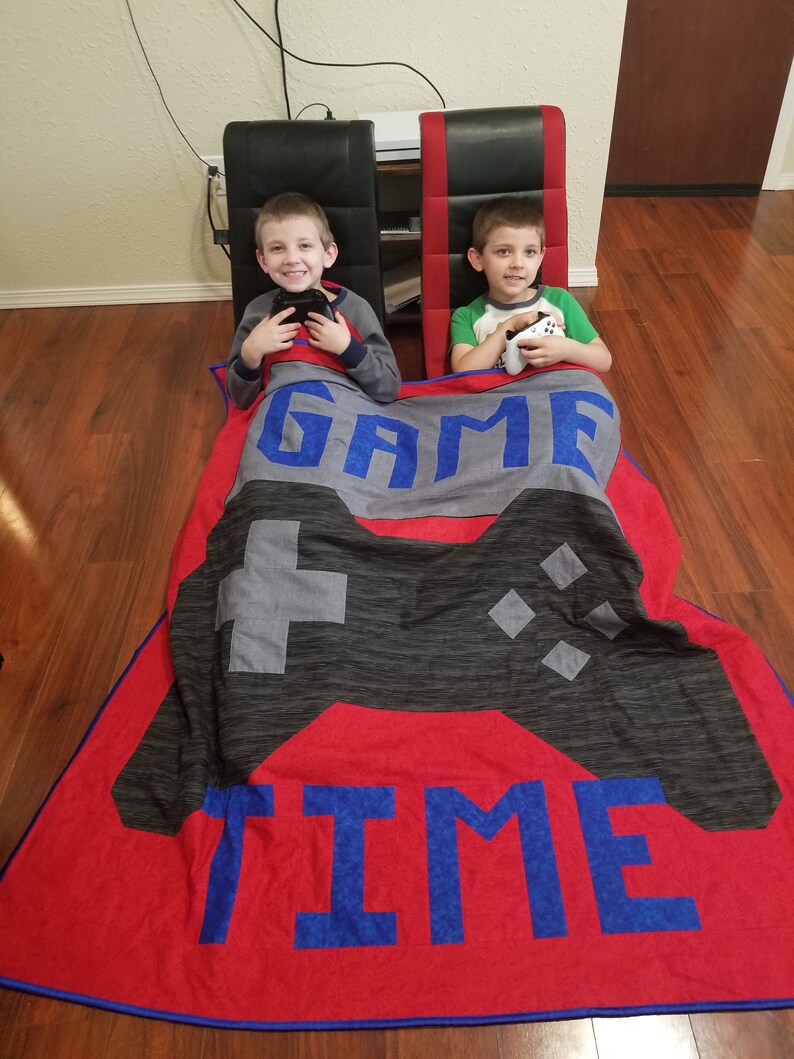 Gamer Quilt, Game Time Lap Quilt (PDF Pattern) Pattern - Etsy