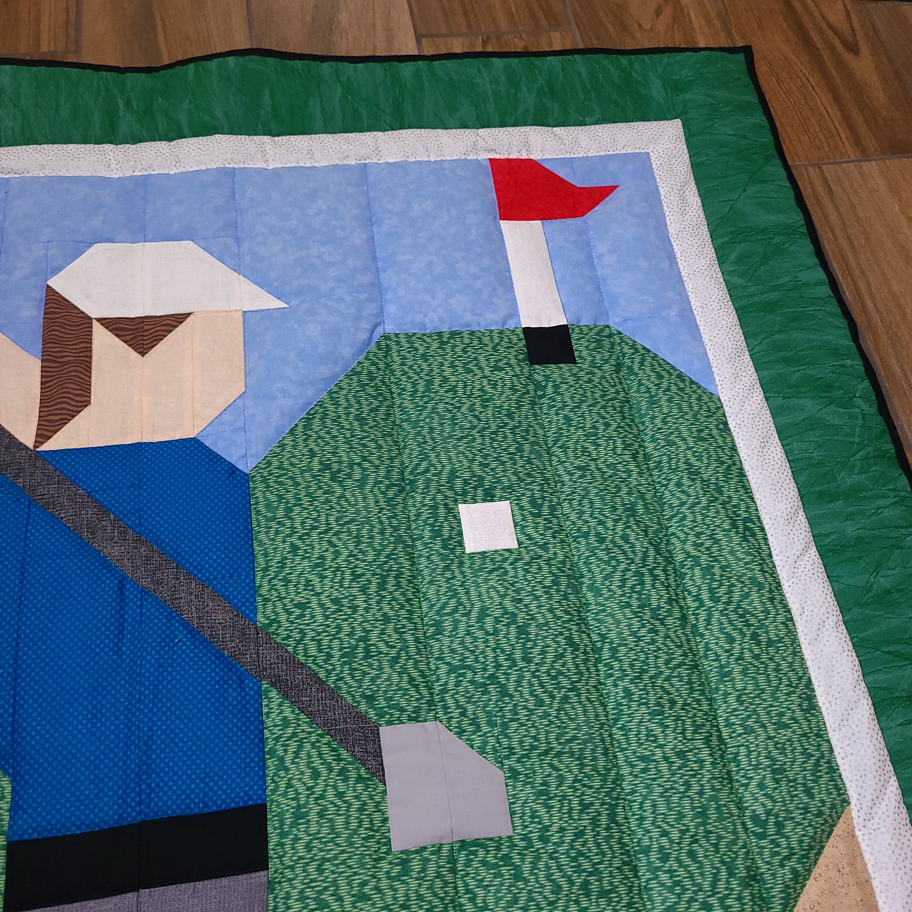 Golfer Quilt Pattern With 3 Sizes, Instant Download PDF, Golfing Quilt ...
