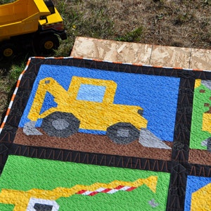 Construction Vehicles Twin Size Quilt Pattern 6 Construction | Etsy