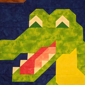 Alligator Quilt Pattern: Easy Beginner Design (PDF) - Etsy