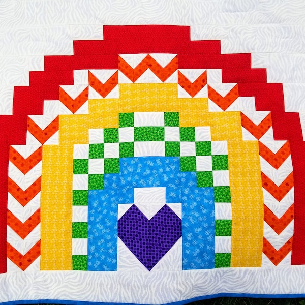 Rainbow Baby Quilt Pattern - Etsy