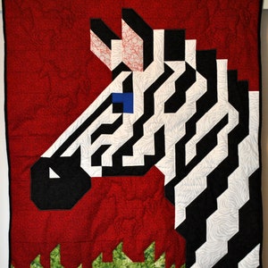 Zebra Quilt Pattern in Multiple Sizes Instant Download PDF - Etsy