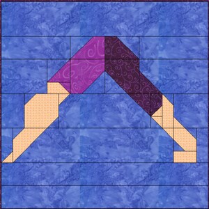 Yoga Quilt Pattern, Twin Size 66x84 Inches, Instant Download PDF, 6 ...