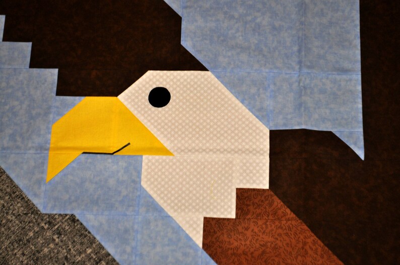 Eagle Quilt Pattern Finished Size 66x60 6 Inch Ohio Star | Etsy