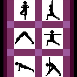 Yoga Pose Quilt Pattern: Twin Size (PDF Pattern) - Etsy