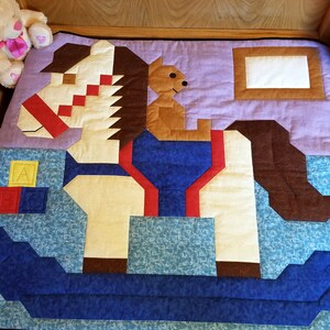 Rocking Horse Baby Quilt Pattern: Crib & Nursery Sizes (PDF) - Etsy