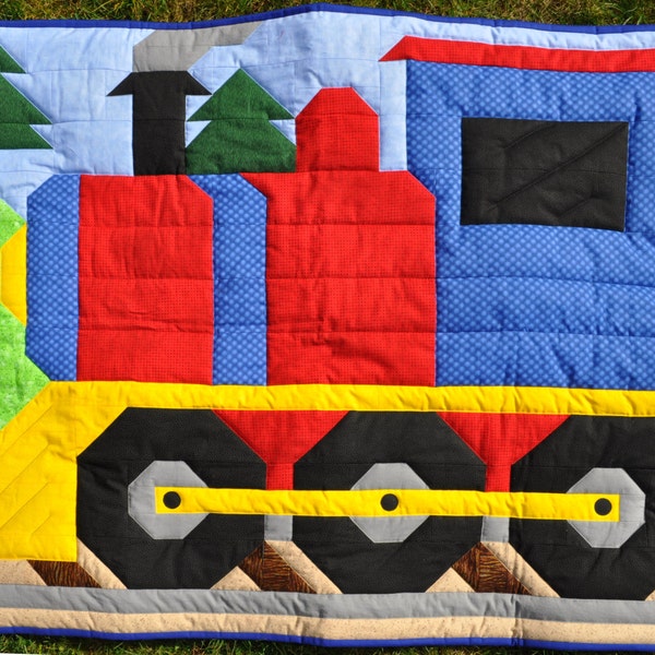 Train Quilt - Etsy