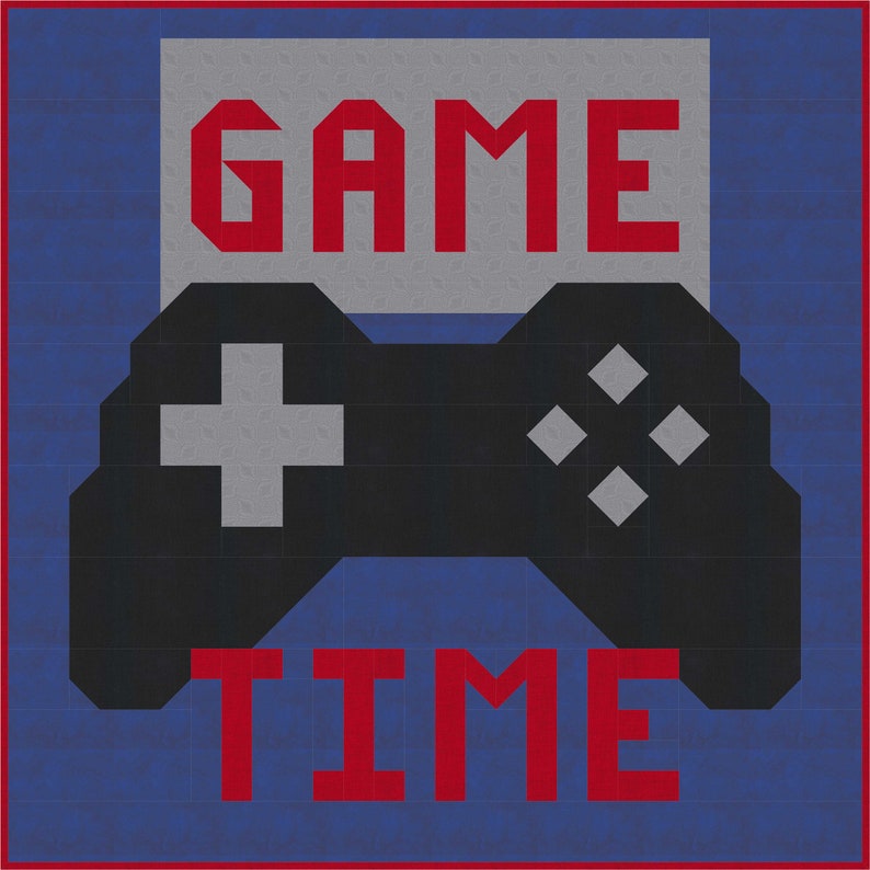 Gamer Quilt, Game Time Lap Quilt (PDF Pattern) Pattern - Etsy
