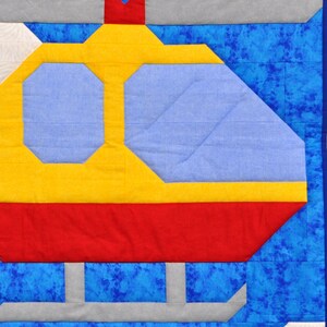 Helicopter Baby Quilt Pattern With Multiple Sizes: 36x42, 24x28 48x56 ...