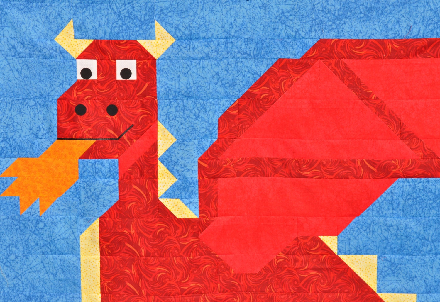 Dragon Quilt Pattern Multiple Sizes: 36x42 Crib 24x28 Wall - Etsy