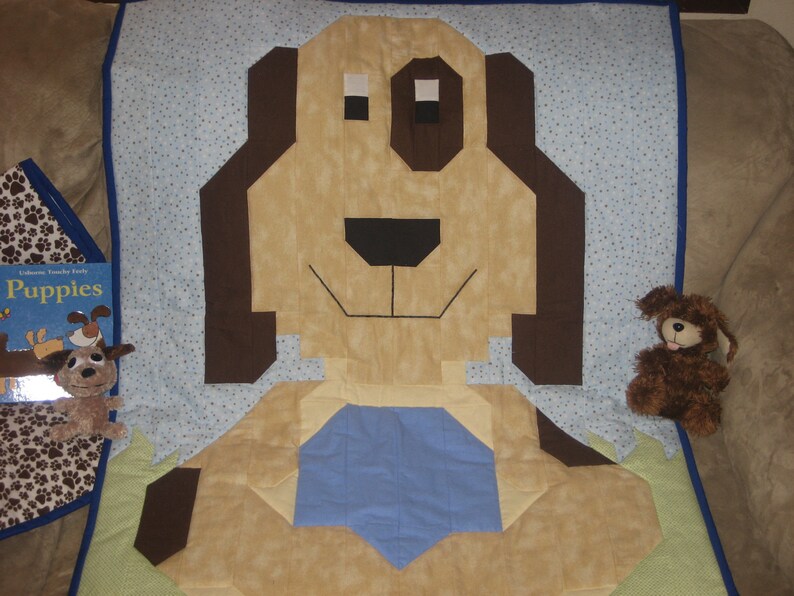Dog Baby Quilt Pattern With 3 Sizes Baby Quilt Pattern Throw - Etsy