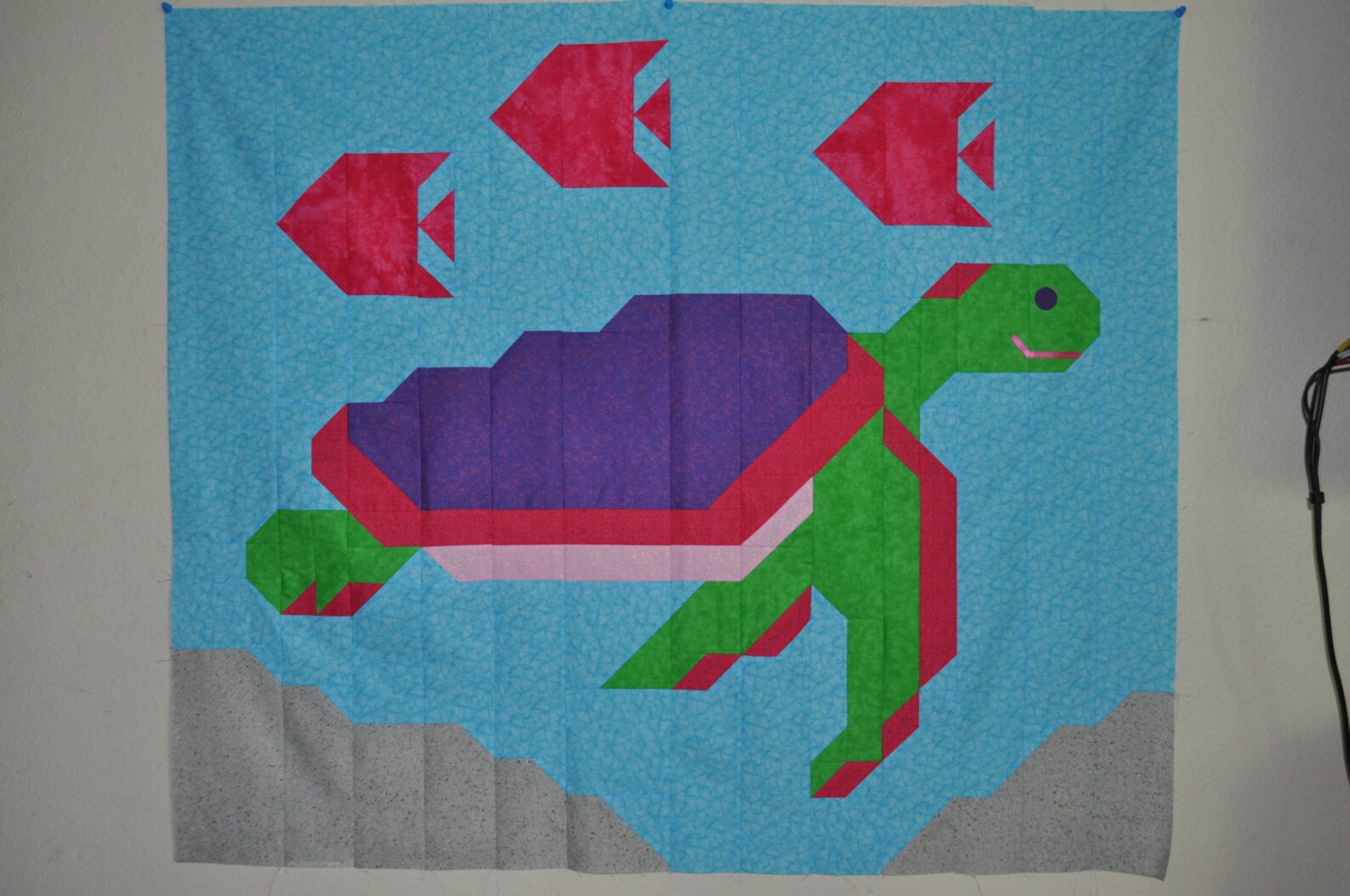 Sea Turtle Quilt Pattern in 3 Sizes: 36x42 Baby 24x28 Wall - Etsy India