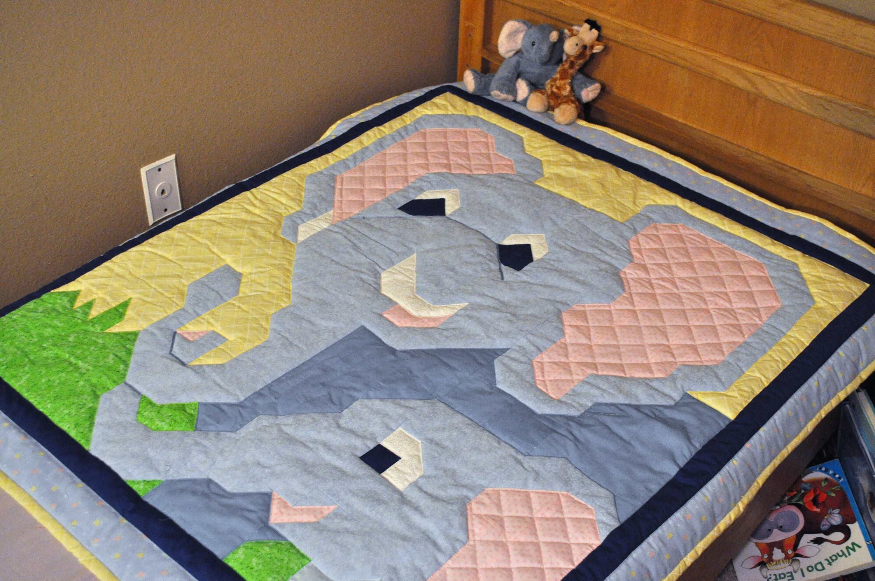 Elephant Baby Quilt Pattern 3 Sizes Included 36x42 24x28 | Etsy Canada