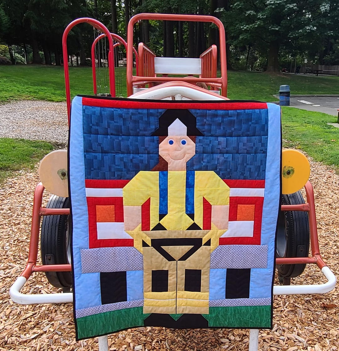 Fire Fighter Quilt Pattern With 3 Sizes Available for Instant Download ...